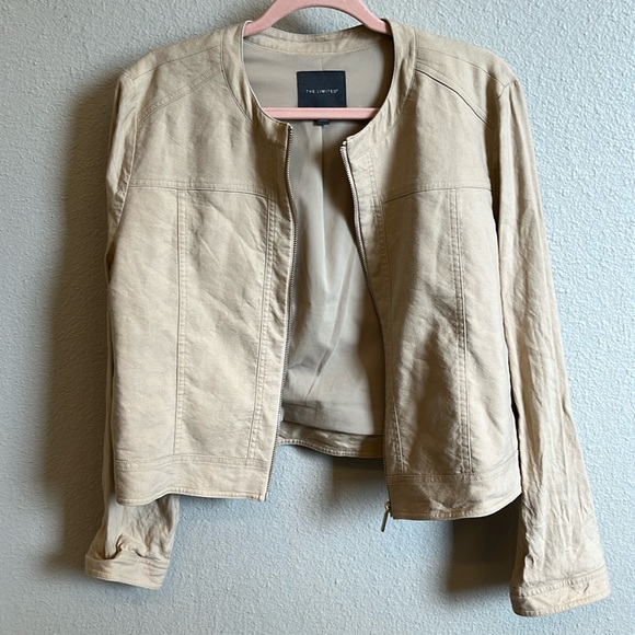 The Limited | Jackets & Coats | The Limited Brand Linen Zipper Jacket ...